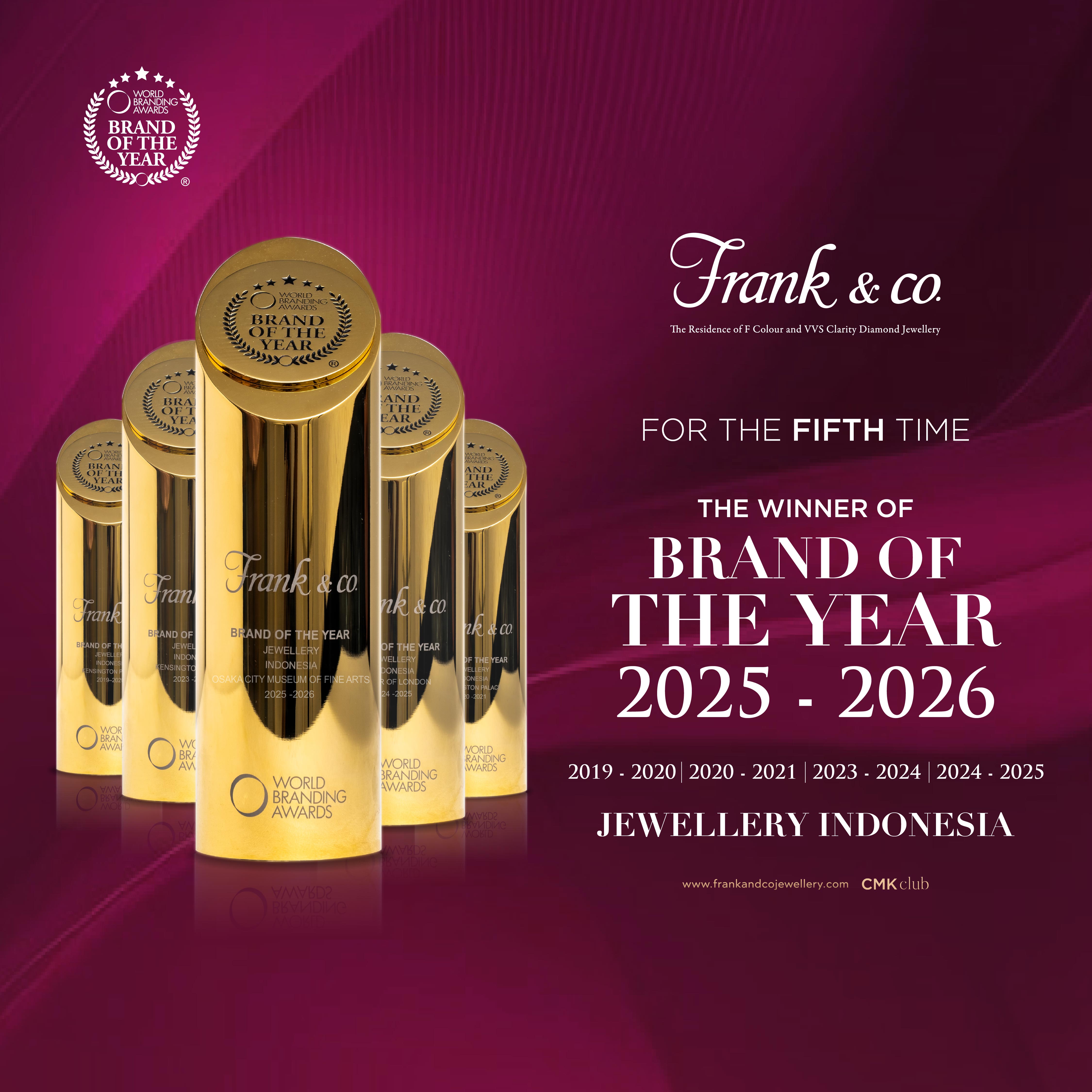 Frank & co. Dinobatkan Brand of the Year 2025–2026, Perpaduan ...